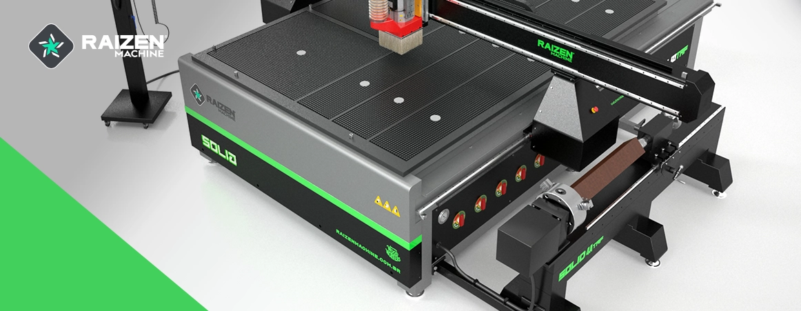 Router CNC com 4° eixo? Saiba mais! - Raizen Machine